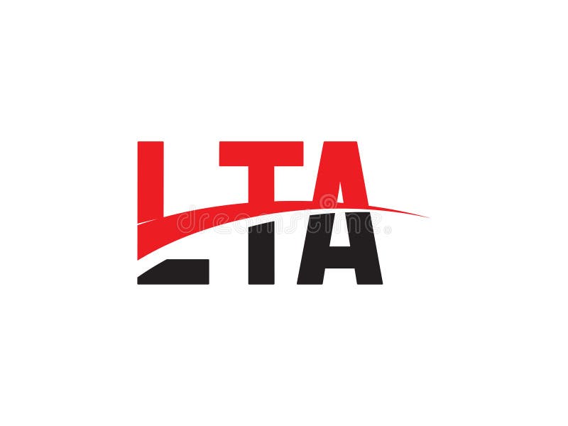 LTA Letter Initial Logo Design Stock Vector - Illustration of ligh ...
