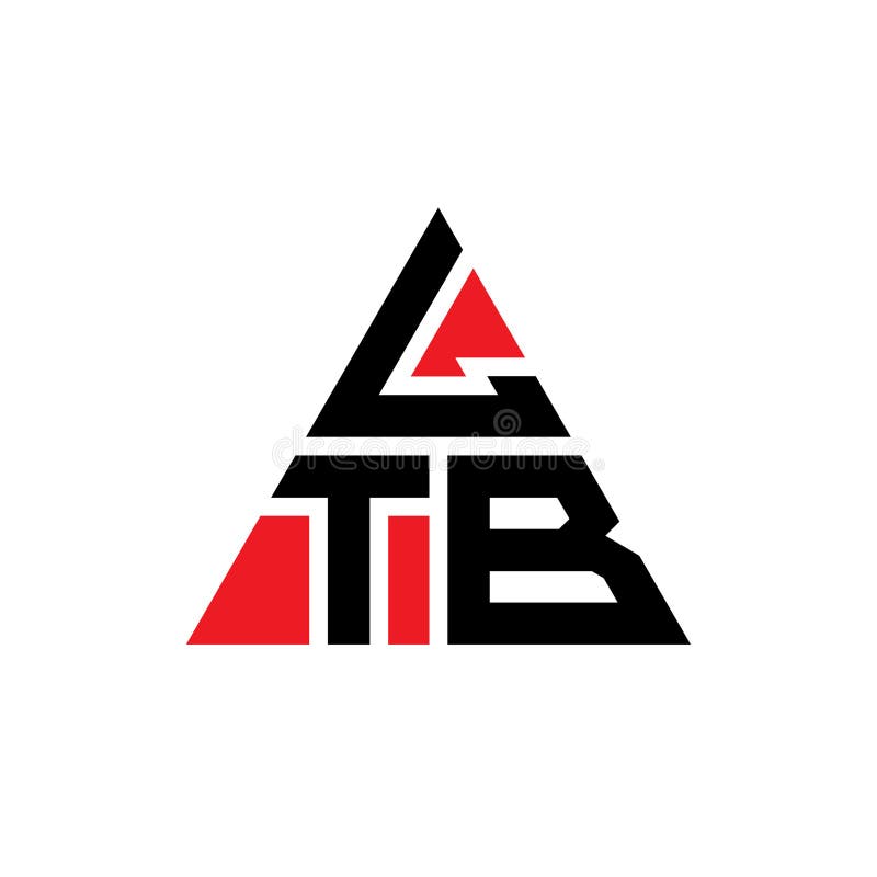 LTB Triangle Letter Logo Design with Triangle Shape. LTB Triangle Logo ...