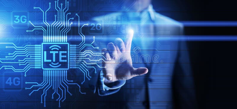 LTE Band, Mobile Internet and Telecommunication Technology Concept on ...