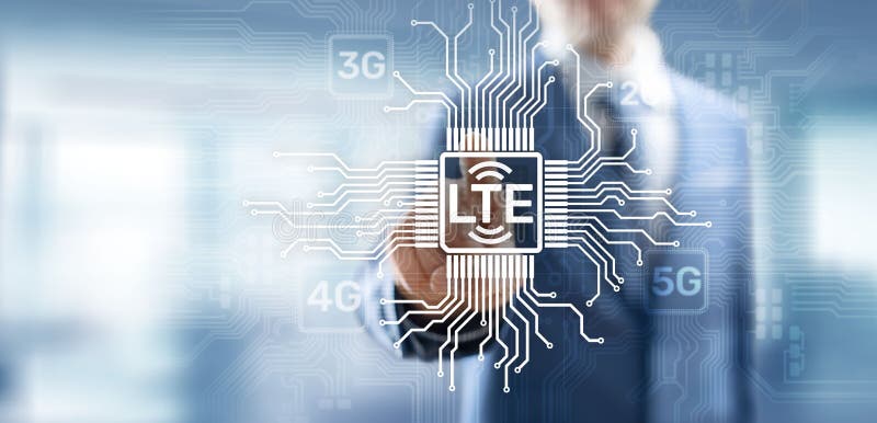 LTE Band, Mobile Internet and Telecommunication Technology Concept on ...