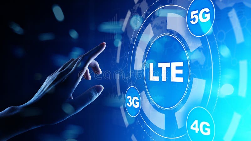 LTE Band, Mobile Internet and Telecommunication Technology Concept on ...