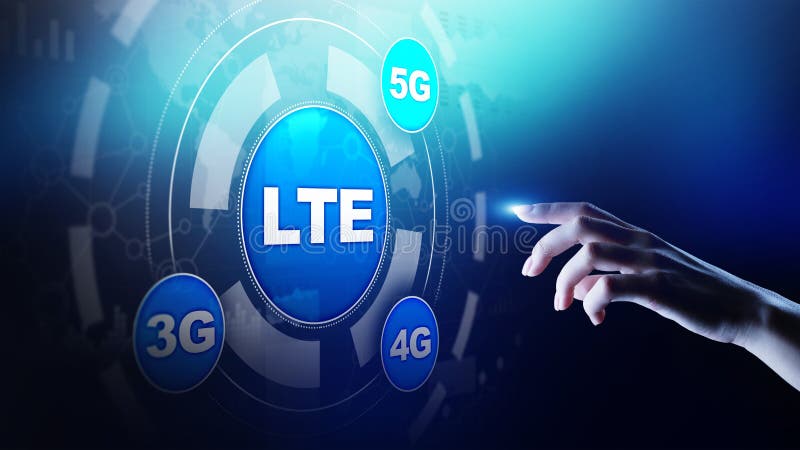 LTE Band, Mobile Internet and Telecommunication Technology Concept on ...
