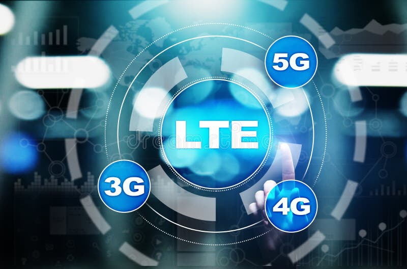 LTE Band, Mobile Internet and Telecommunication Technology Concept on ...