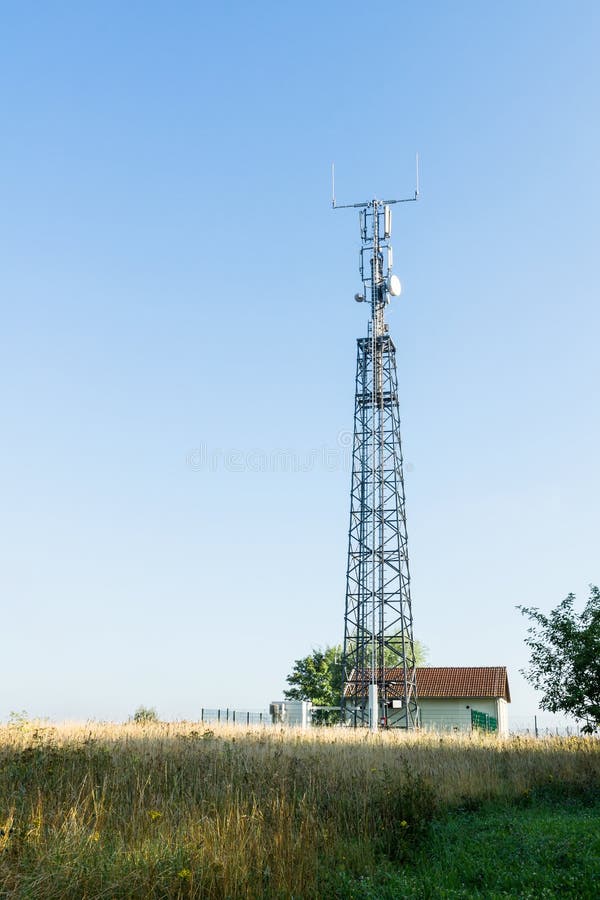 LTE Base Station stock photo. Image of tower, antenna - 32638336
