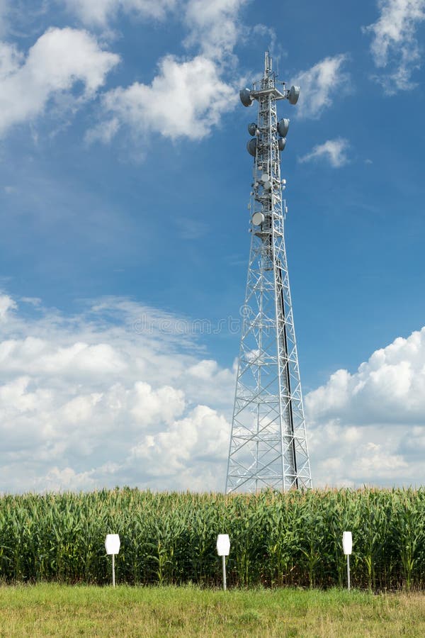 LTE Base Station stock photo. Image of tower, antenna - 32638336