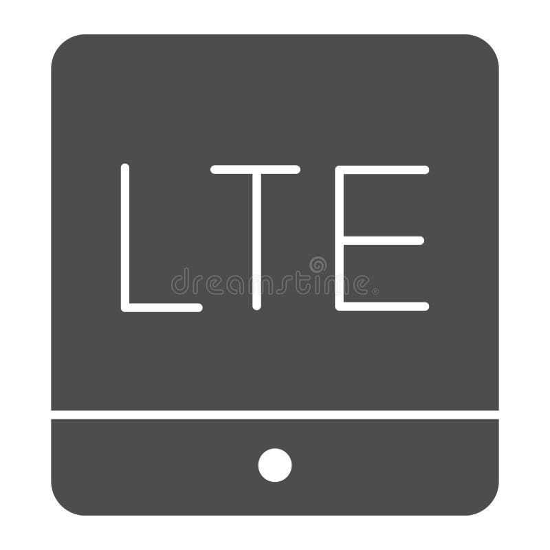 Lte Coverage Solid Icon. 4g Internet Vector Illustration Isolated on ...