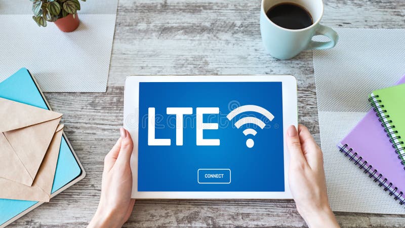 LTE, 4G, 5G Fast Wireless Internet Connection, Telecommunication and ...