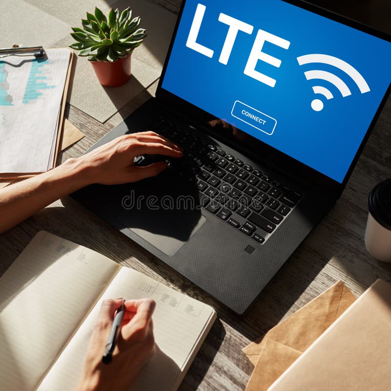 LTE, 4G, 5G Fast Wireless Internet Connection, Telecommunication and ...