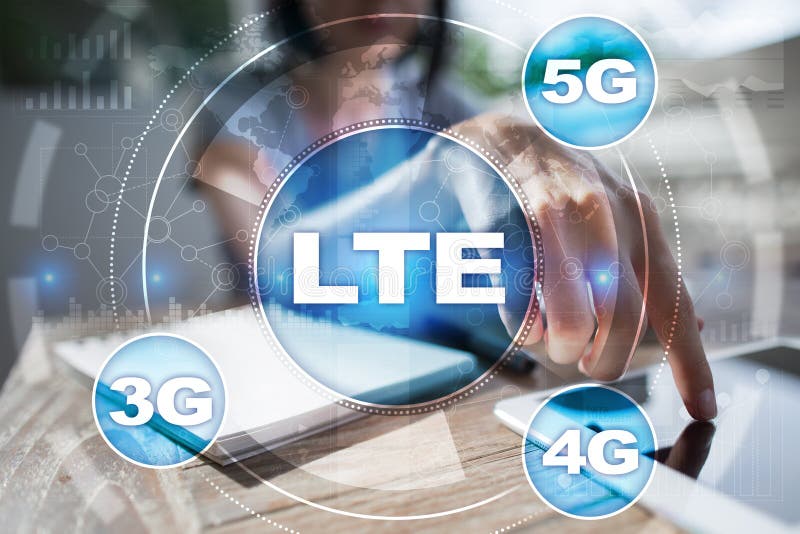 LTE Networks. 5G Mobile Internet and Technology Concept Stock Photo ...