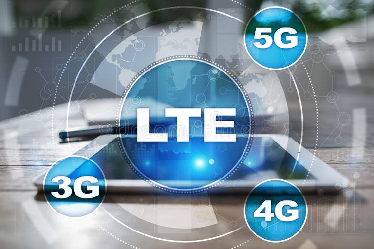 LTE Networks. 5G Mobile Internet and Technology Concept Stock Photo ...