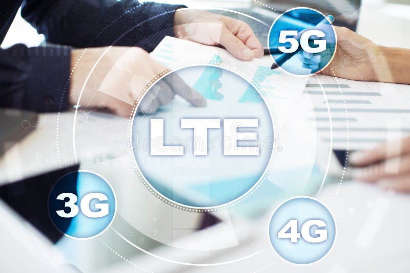 LTE Networks. 5G Mobile Internet and Technology Concept. Stock Image ...