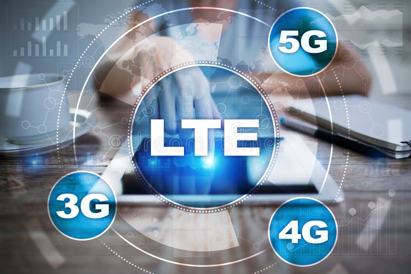 LTE Networks. 5G Mobile Internet and Technology Concept. Stock Image ...