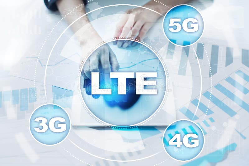 LTE Networks. 5G Mobile Internet and Technology Concept. Stock Image ...