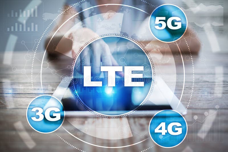LTE Networks. 5G Mobile Internet and Technology Concept. Stock Image ...