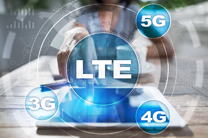 LTE Networks. 5G Mobile Internet and Technology Concept Stock Photo ...