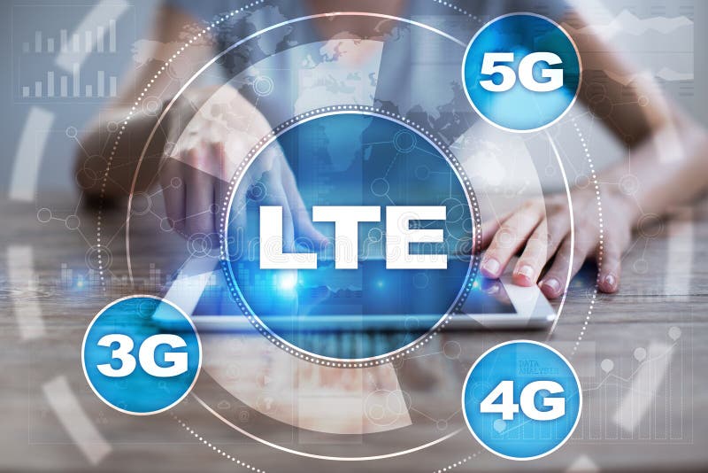 LTE Networks. 5G Mobile Internet and Technology Concept. Stock Photo ...