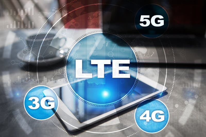 LTE Networks. 5G Mobile Internet and Technology Concept. Stock Image ...