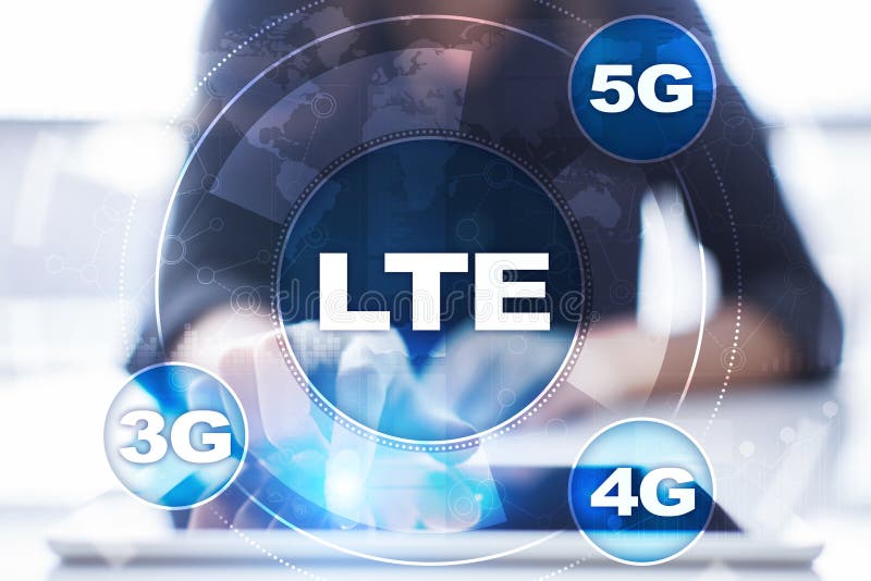 LTE Networks. 5G Mobile Internet and Technology Concept. Stock Image ...