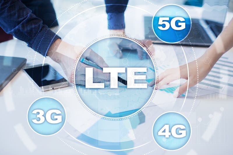 LTE Networks. 5G Mobile Internet and Technology Concept. Stock Image ...