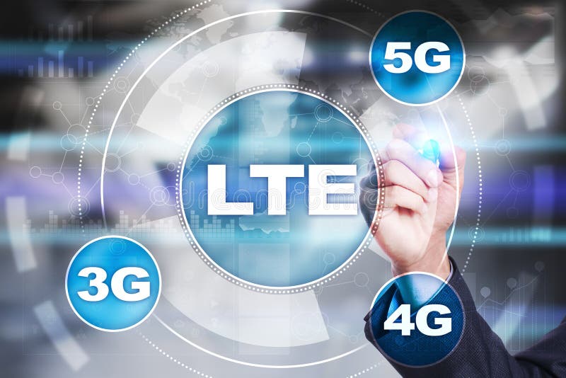 LTE Networks. 5G Mobile Internet and Technology Concept. Stock Image ...