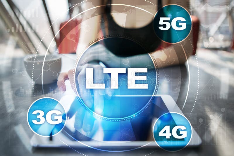 LTE Networks. 5G Mobile Internet and Technology Concept. Stock Photo ...