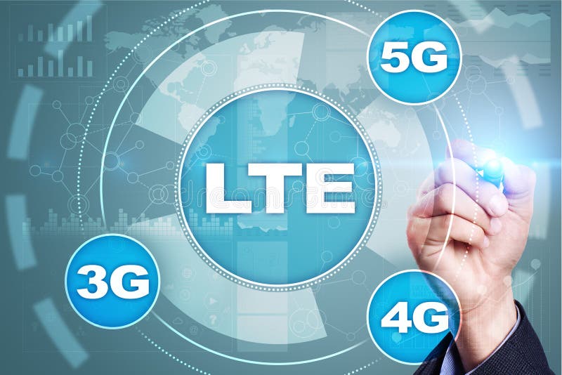 LTE Networks. 5G Mobile Internet and Technology Concept. Stock Photo ...