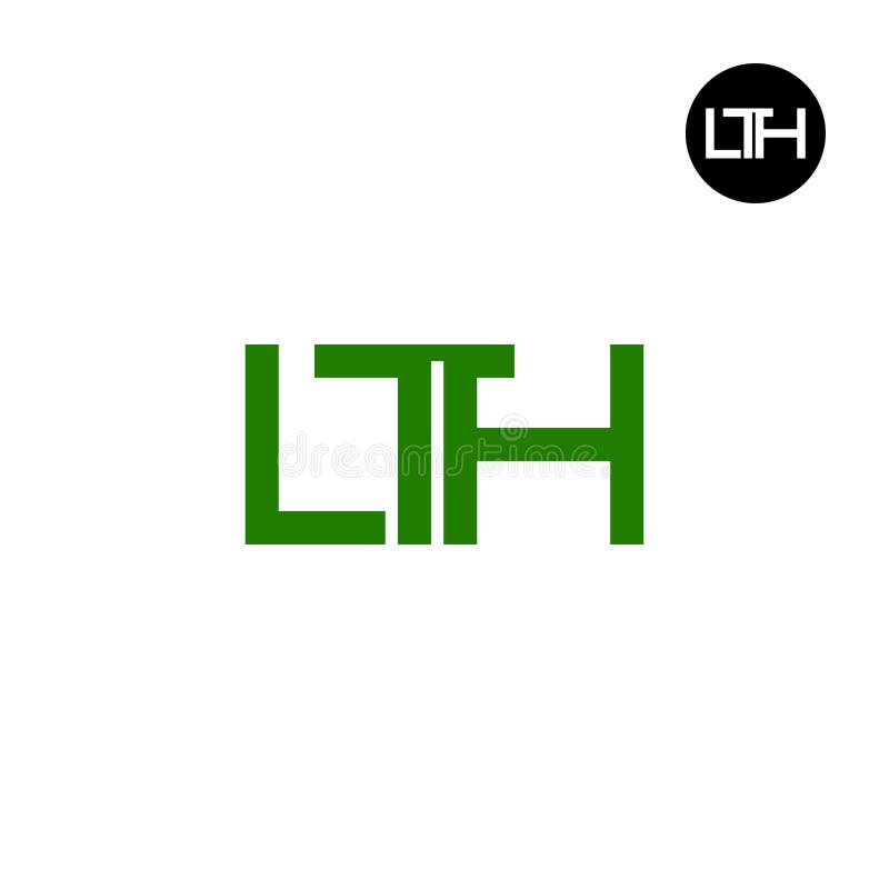 LTH Logo Letter Monogram Design Stock Vector - Illustration of names ...