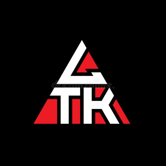 LTK Triangle Letter Logo Design with Triangle Shape. LTK Triangle Logo ...