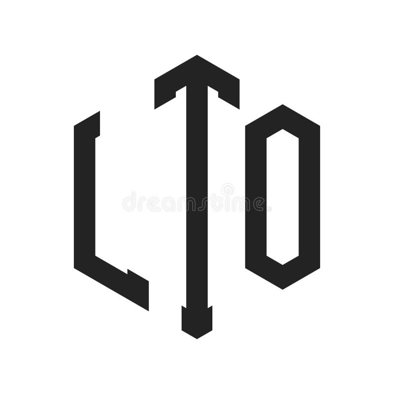 LTO Logo Design. Initial Letter LTO Monogram Logo Using Hexagon Shape ...