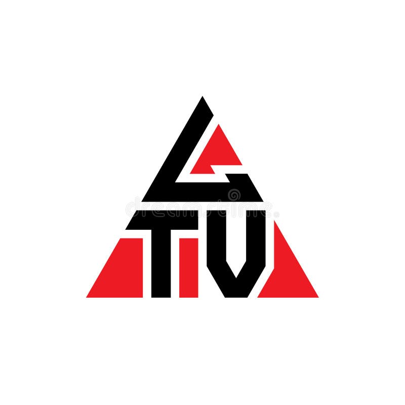 LTV Triangle Letter Logo Design with Triangle Shape. LTV Triangle Logo ...