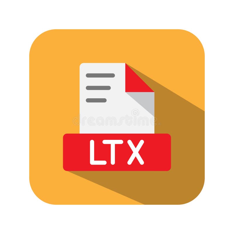 Ltx File Document Flat Icons. Symbol Document Files, Format Extension ...
