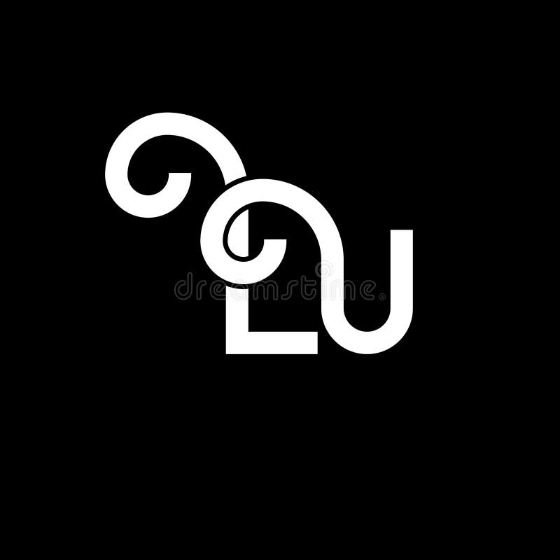 LU Letter Logo Design. Initial Letters LU Logo Icon. Abstract Letter LU ...