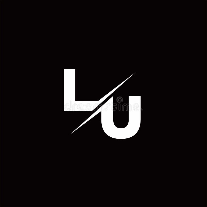 LU Logo Letter Monogram Slash with Modern Logo Designs Template Stock ...