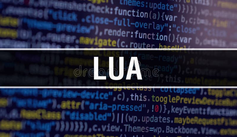 Lua with Abstract Technology Binary Code Background.Digital Binary Data ... Lua with Abstract Technology Binary Code Background.Digital Binary Data ...