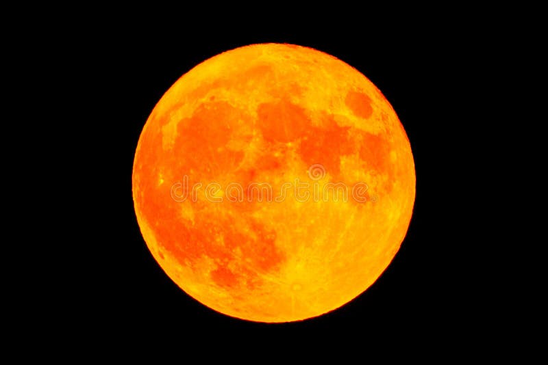 Lua Cheia Vermelha Da Lua Do Sangue Foto de Stock - Imagem de ...