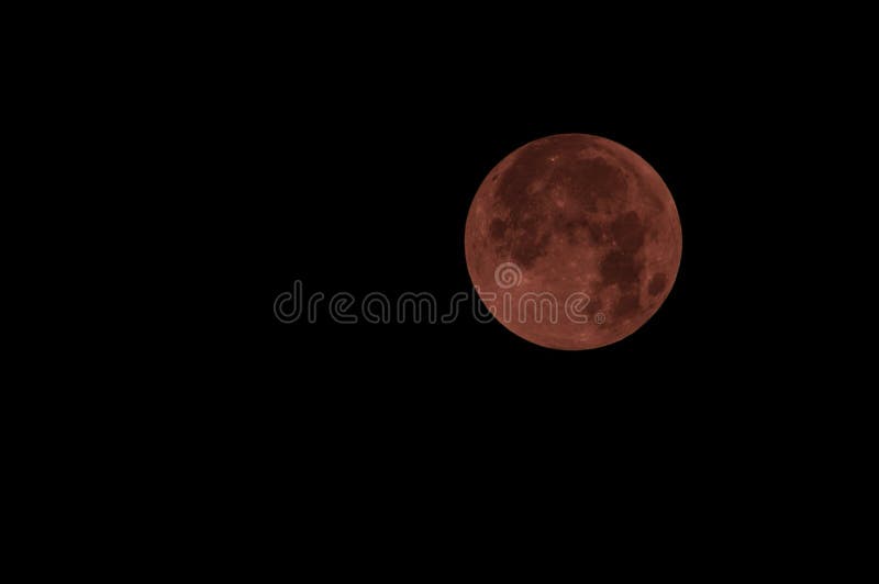 A Lua Cheia Vermelha Na Cor Vermelha Igualmente Chamou O Bloodmoon ...