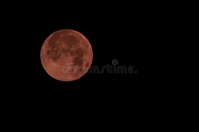 A Lua Cheia Vermelha Na Cor Vermelha Igualmente Chamou O Bloodmoon ...