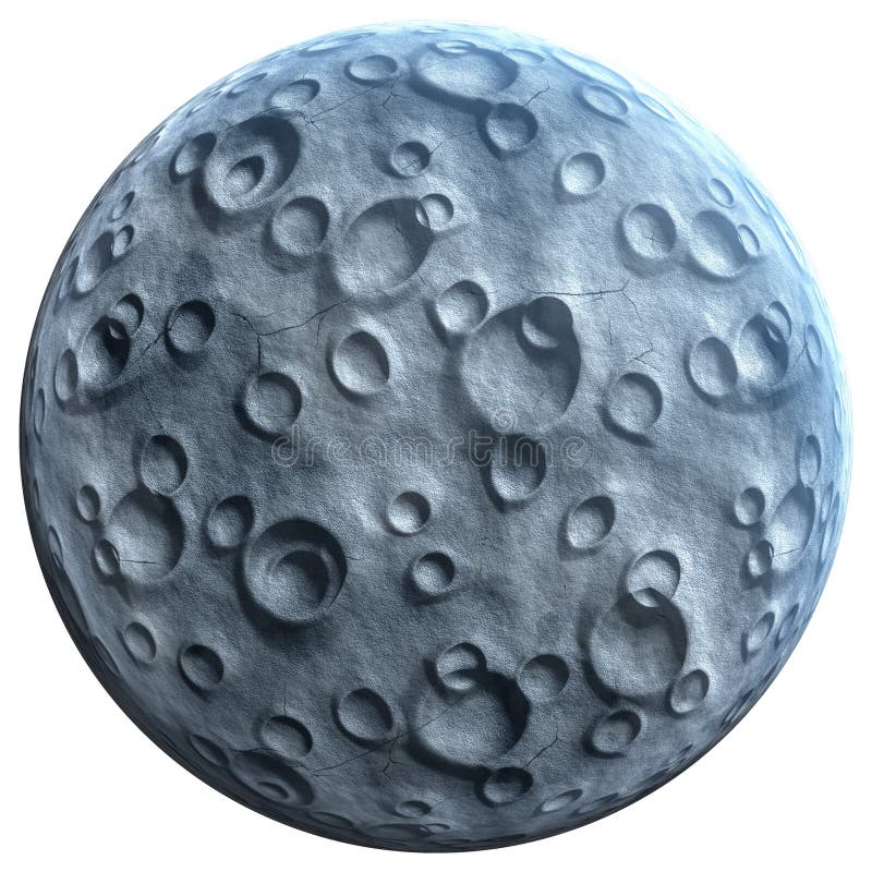 Lua no branco ilustração stock. Ilustração de dimensional - 67667789