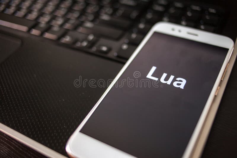 Lua Programming Language for Mobile Development, Concept. Smartphone ... Lua Programming Language for Mobile Development, Concept. Smartphone ...