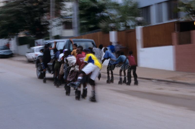 Vending and Trading on the Streets of Luanda, Angola Editorial Stock ...