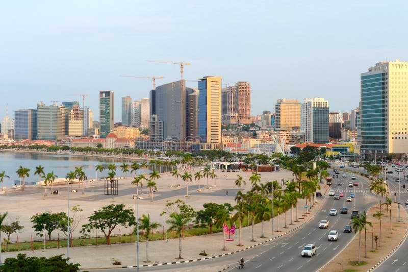 Luanda Marginal Sunset. Luanda, Angola Editorial Photo - Image of ...