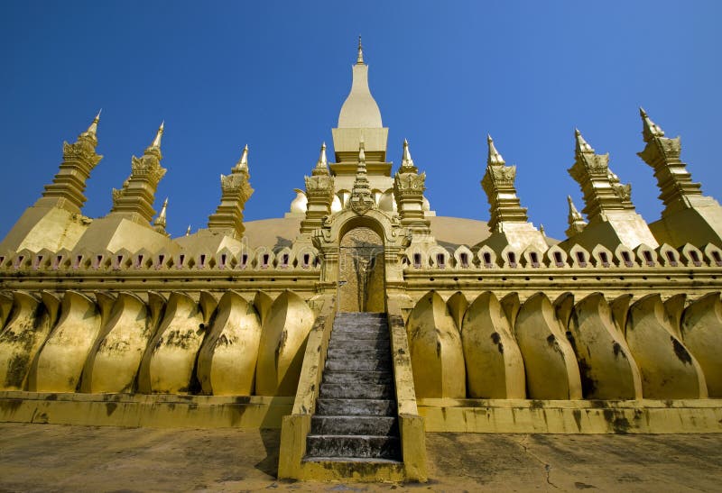 That Luang stock image. Image of buddhism, chacent, landmark - 18665843