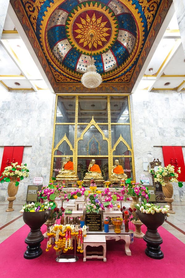 Luang Pho Chaem Monument at Wat Chalong in Phuket Thailand. Stock Image ...