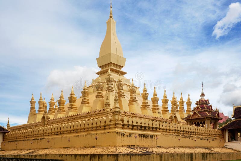 That Luang, Temple Vientiane, Laos Stock Photo - Image of landmark ...