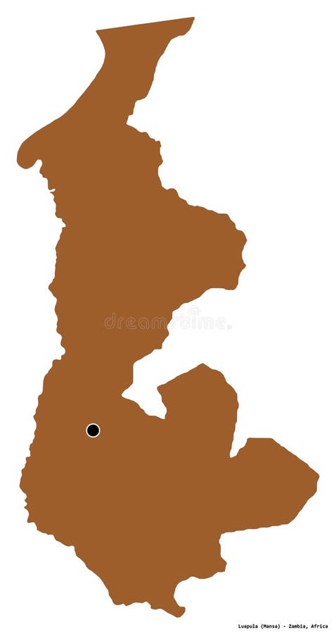 Luapula Province Provinces of Zambia, Republic of Zambia Map Vector ...