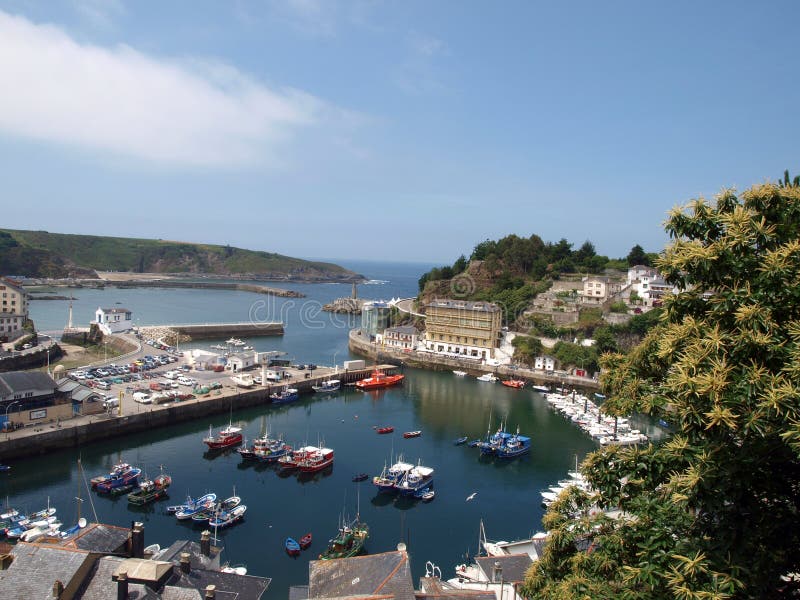 Luarca Spain stock photo. Image of coast, fishing, city - 20603678