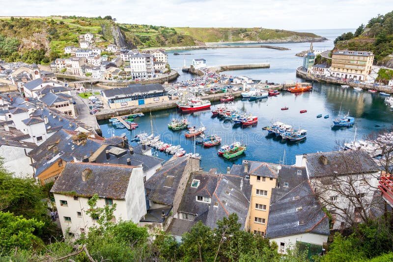 LUARCA, SPAIN - DECEMBER 4, 2016: Blue and Yellow Fishing Gear a Stock ...