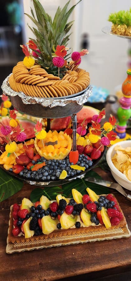 Luau Party stock photo. Image of luau, fruit, summer - 371746184