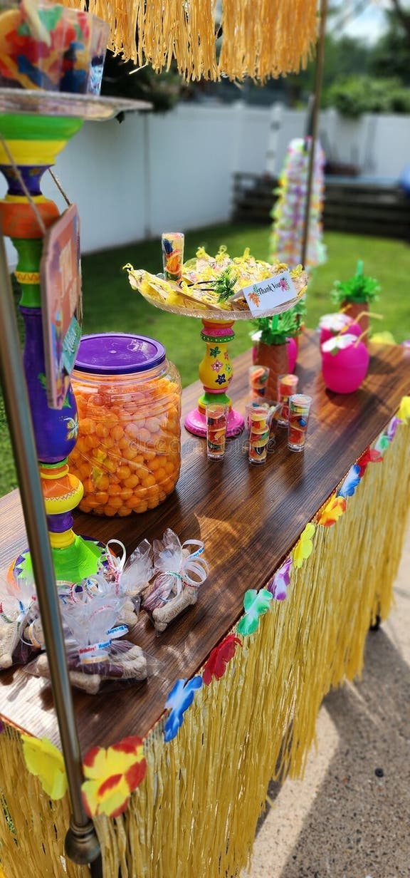 Luau Tiki Snack Bar stock image. Image of city, bazaar - 371746199