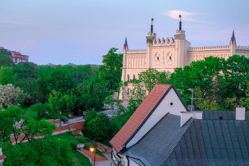 Lublin Castle, Poland Landmark in Historical Center Stock Image - Image ...